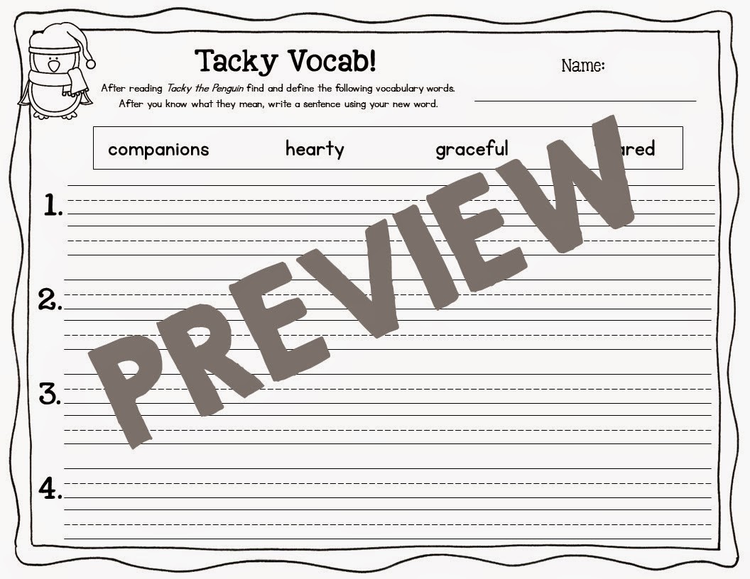 Tacky the Penguin Activities - Susan Jones Teaching