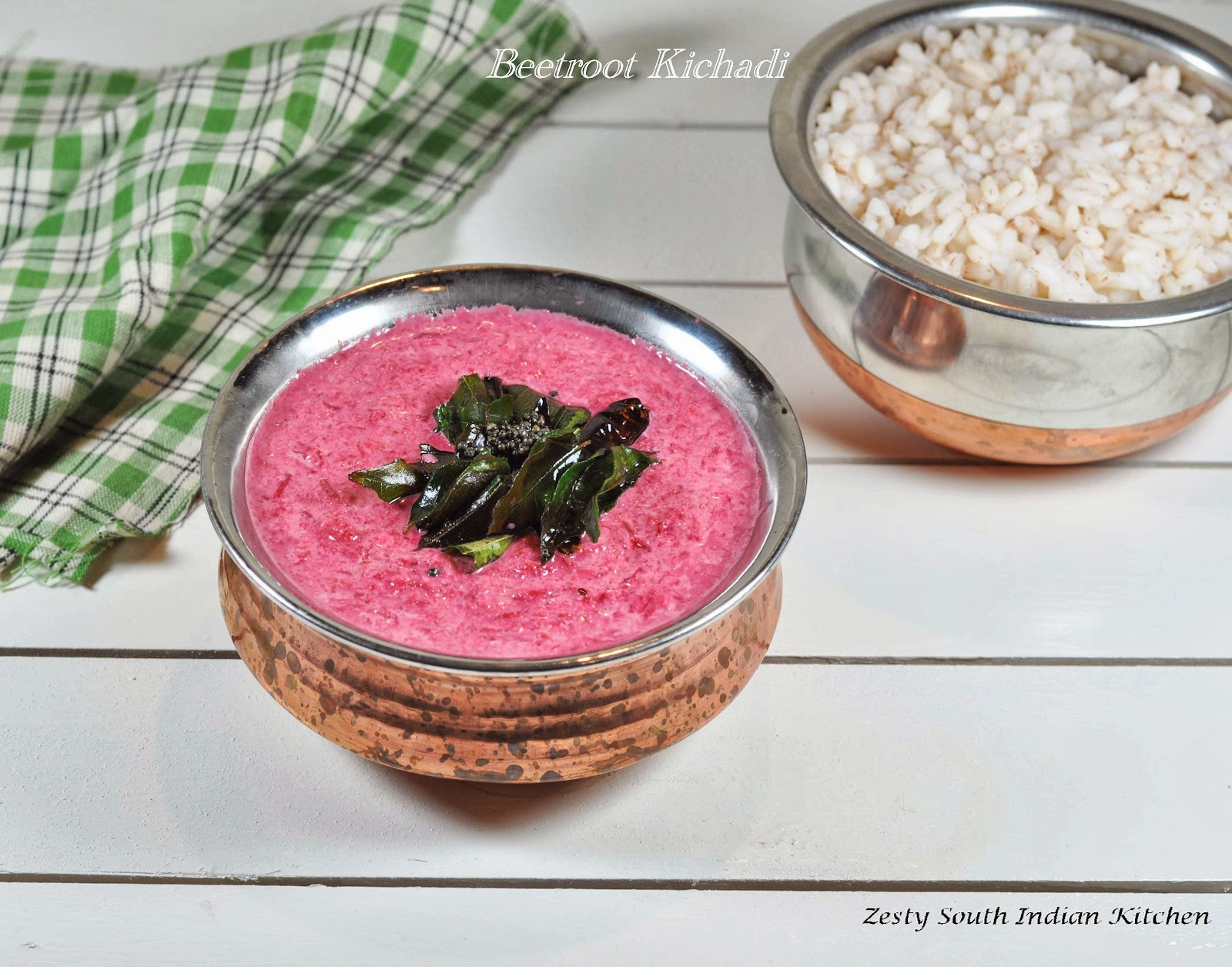 Beet Root kichadi/ Beet Root in Yogurt Gravy - Zesty South Indian Kitchen