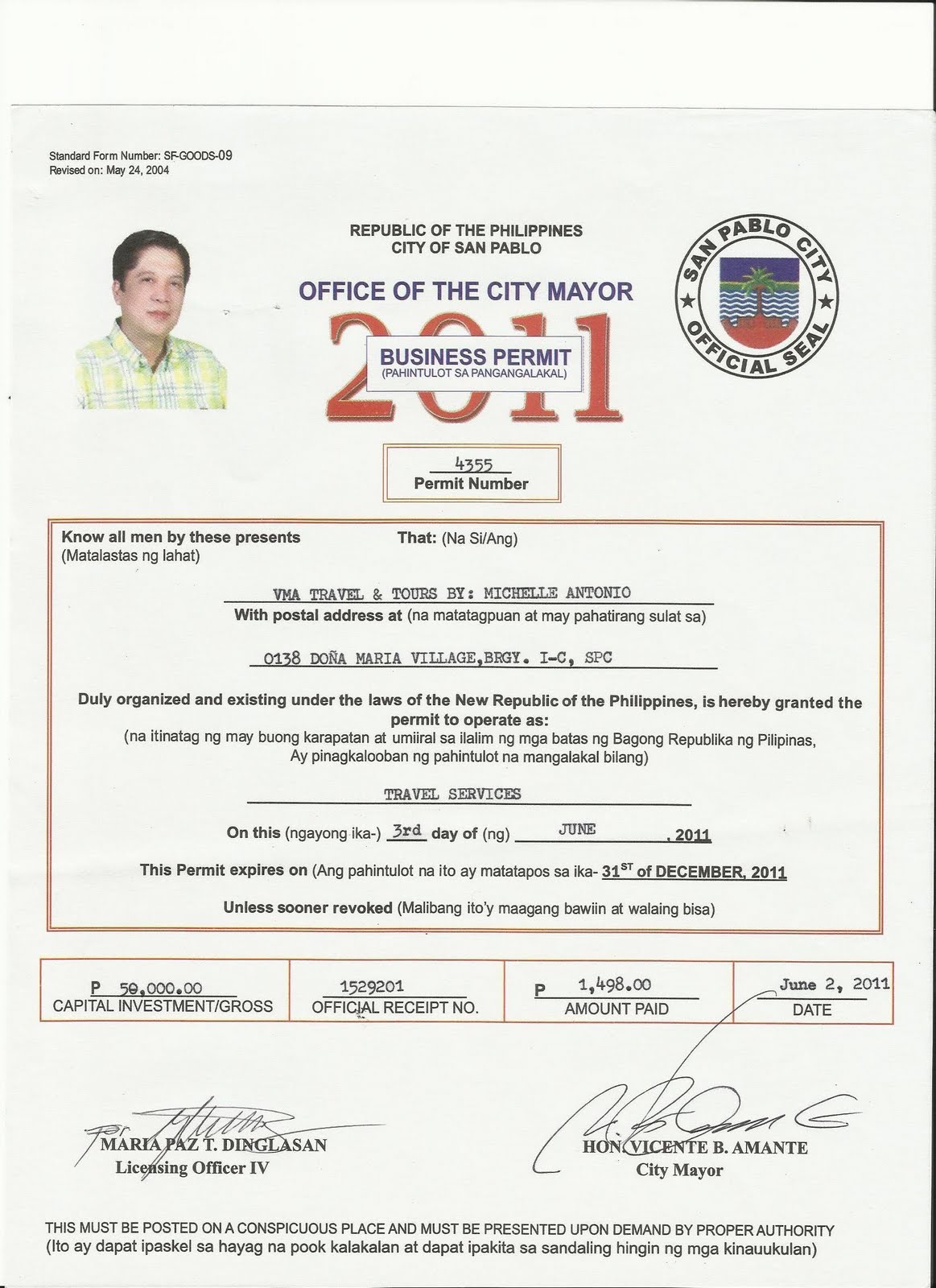 LAKBAY LAGUNA BUSINESS PERMIT DTI CERTIFICATE lakbay-laguna-business-permit-dti-certificate