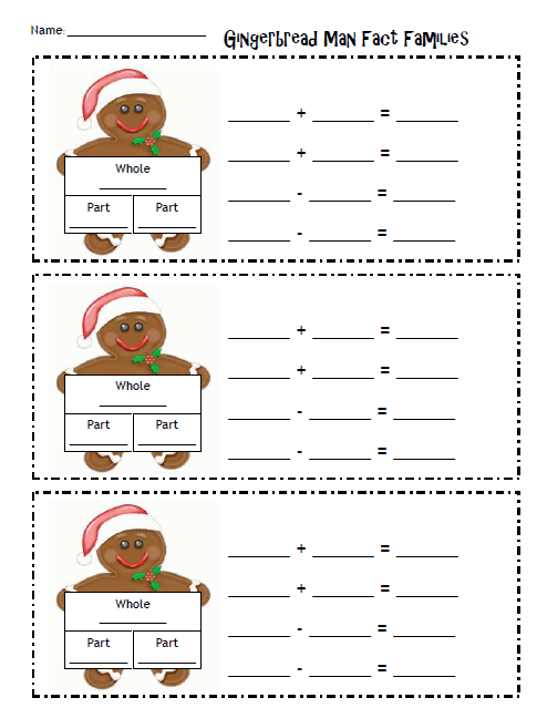 Simply Centers: Gingerbread Fact Families!
