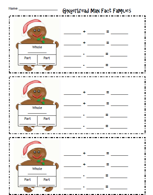Simply Centers: Gingerbread Fact Families!