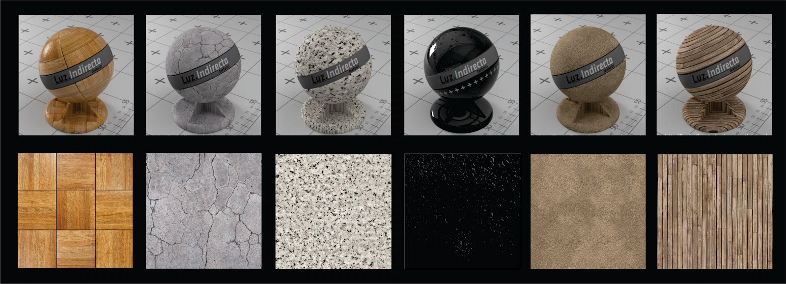 SketchUp herramienta CAAD: Catálogo de materiales para VRay (.Vismat)