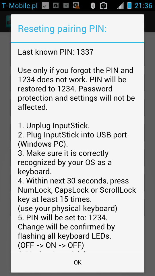 InputStick: InputStickUtility 1.20