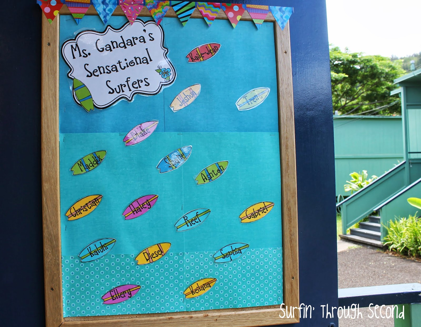 Classroom Reveal and Linky - Surfin' Through Second