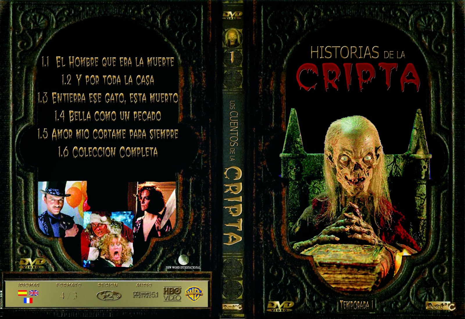 Caratulas y etiquetas: Historias de la cripta