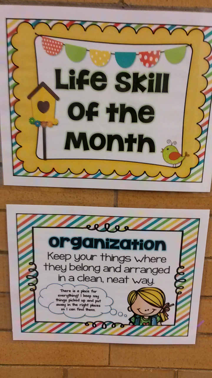 Elementary School Counselors Corner: Life Skill of the Month Display