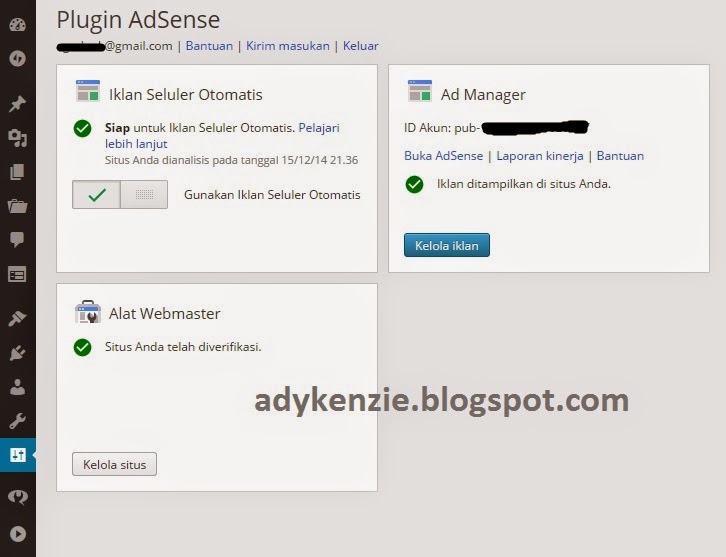 Google AdSense Plugin Terbaru Mendukung Iklan Seluler Otomatis - Ady Kenzie Blog