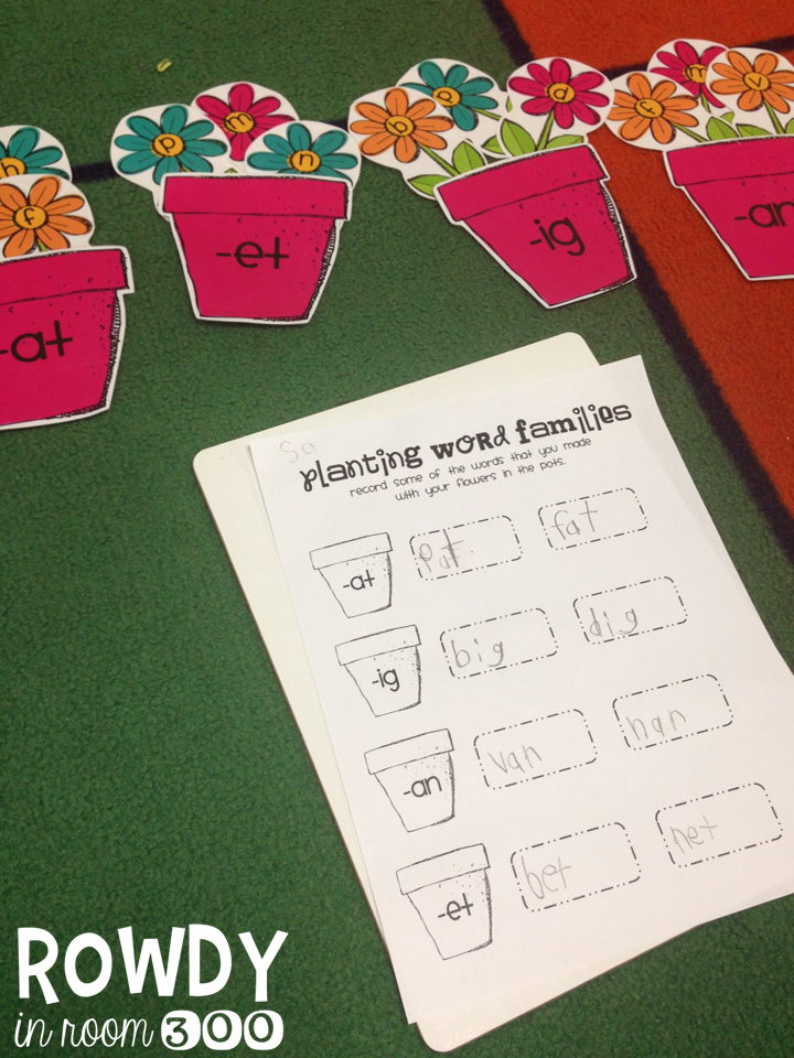 Planting word families FREEBIE! - Rowdy in Room 300
