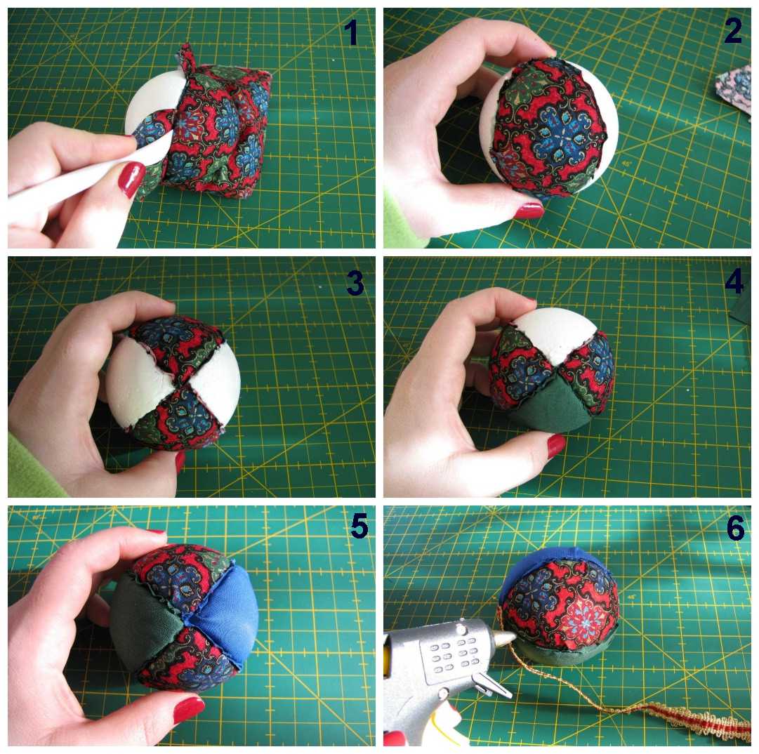 Tutorial: bolas de Navidad / Tutorial: Christmas ball ornament - The Crafty Room
