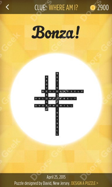 Bonza Daily Puzzle April 25 2015 Answers Doors Geek bonza-daily-puzzle-april-25-2015-answers-doors-geek