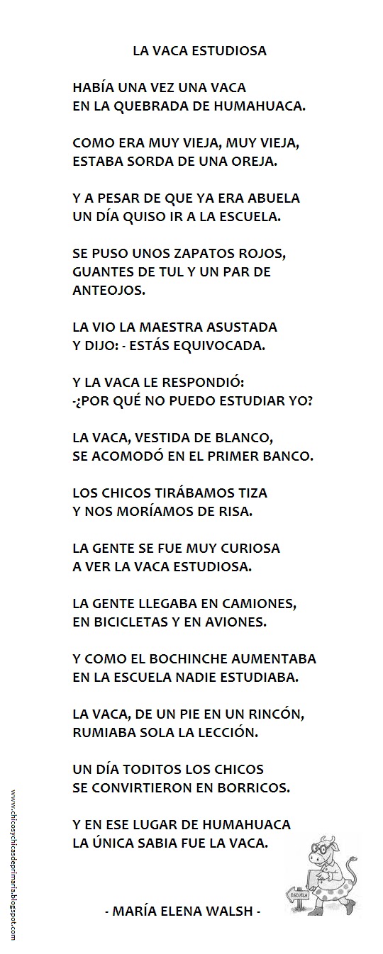 La vaca estudiosa - Biblioteca de Recursos Digitales de los Distritos ...