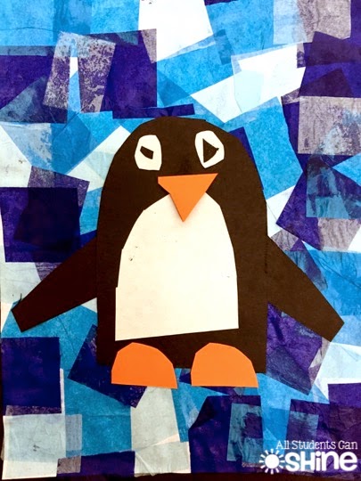 Penguins Art Project & Unit - All Students Can Shine