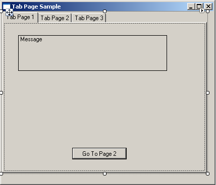 C# WinForm: TabControl Sample
