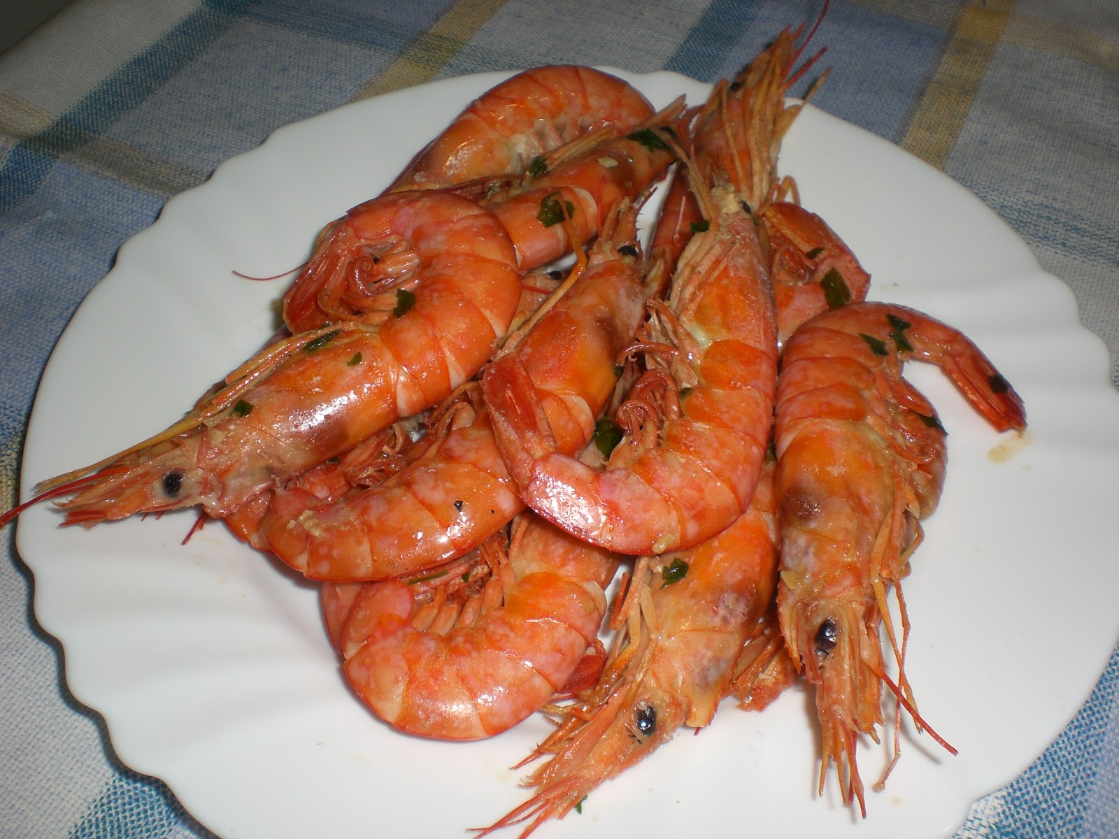 Gambas a la plancha al gusto de brandy | Mis humildes recetitas Gambas a la plancha al gusto de brandy | Mis humildes recetitas