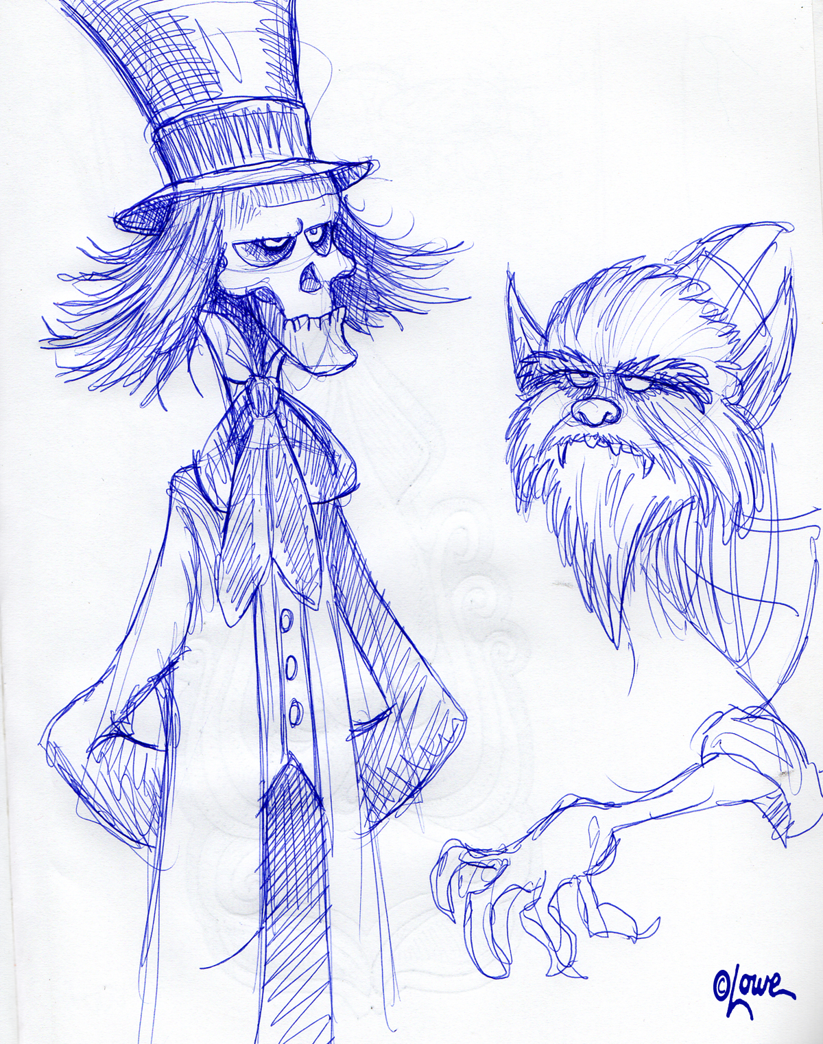 DAVE LOWE DESIGN The Blog 15 Days til Halloween Meeting Doodles dave-lowe-design-the-blog-15-days-til-halloween-meeting-doodles