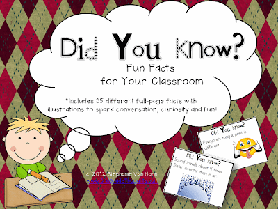3rd Grade Thoughts: Did You Know? Fun Facts