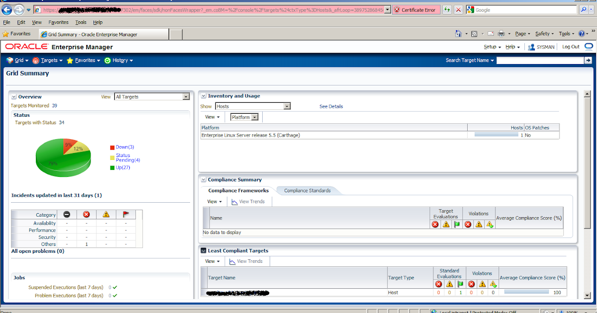 Johan Louwers - Tech blog: Oracle Enterprise Manager change dashboard Johan Louwers - Tech blog: Oracle Enterprise Manager change dashboard