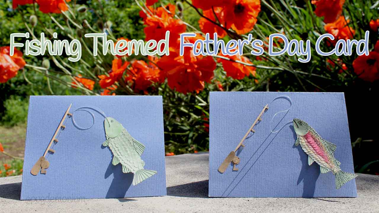 Pugdemonium: Tutorial: Father's Day Card - Fishing Themed + Free Patterns