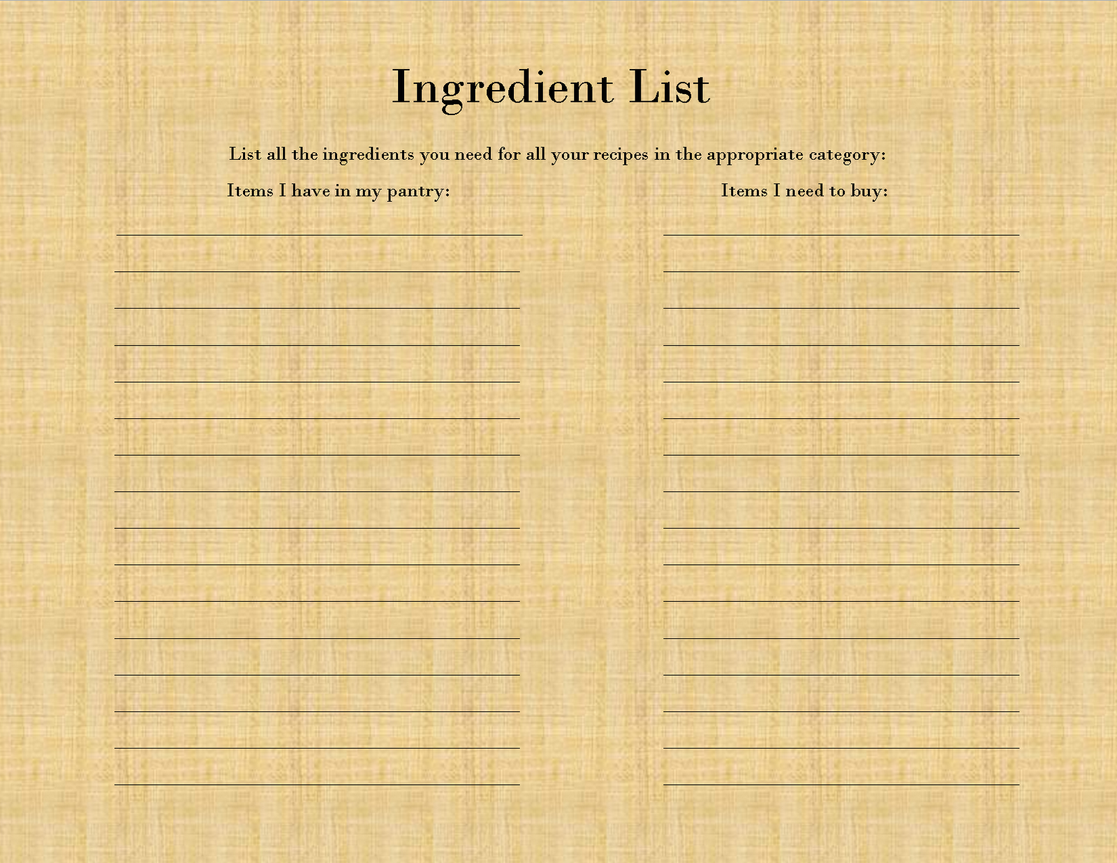 Thanksgiving Meal Plan Ingredient List Printable thanksgiving-meal-plan-ingredient-list-printable