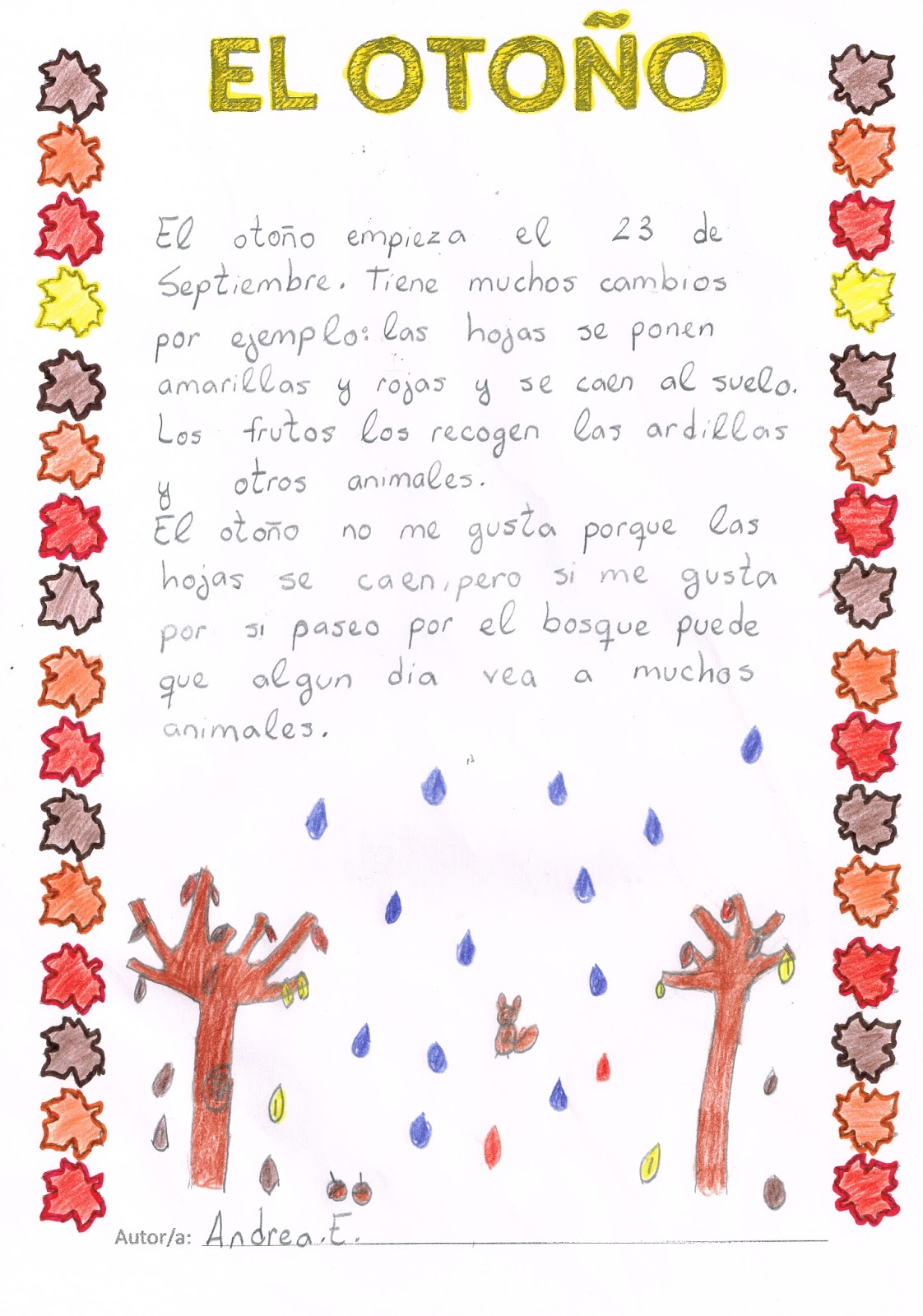 Blog de 4º C: Redacciones sobre el otoño
