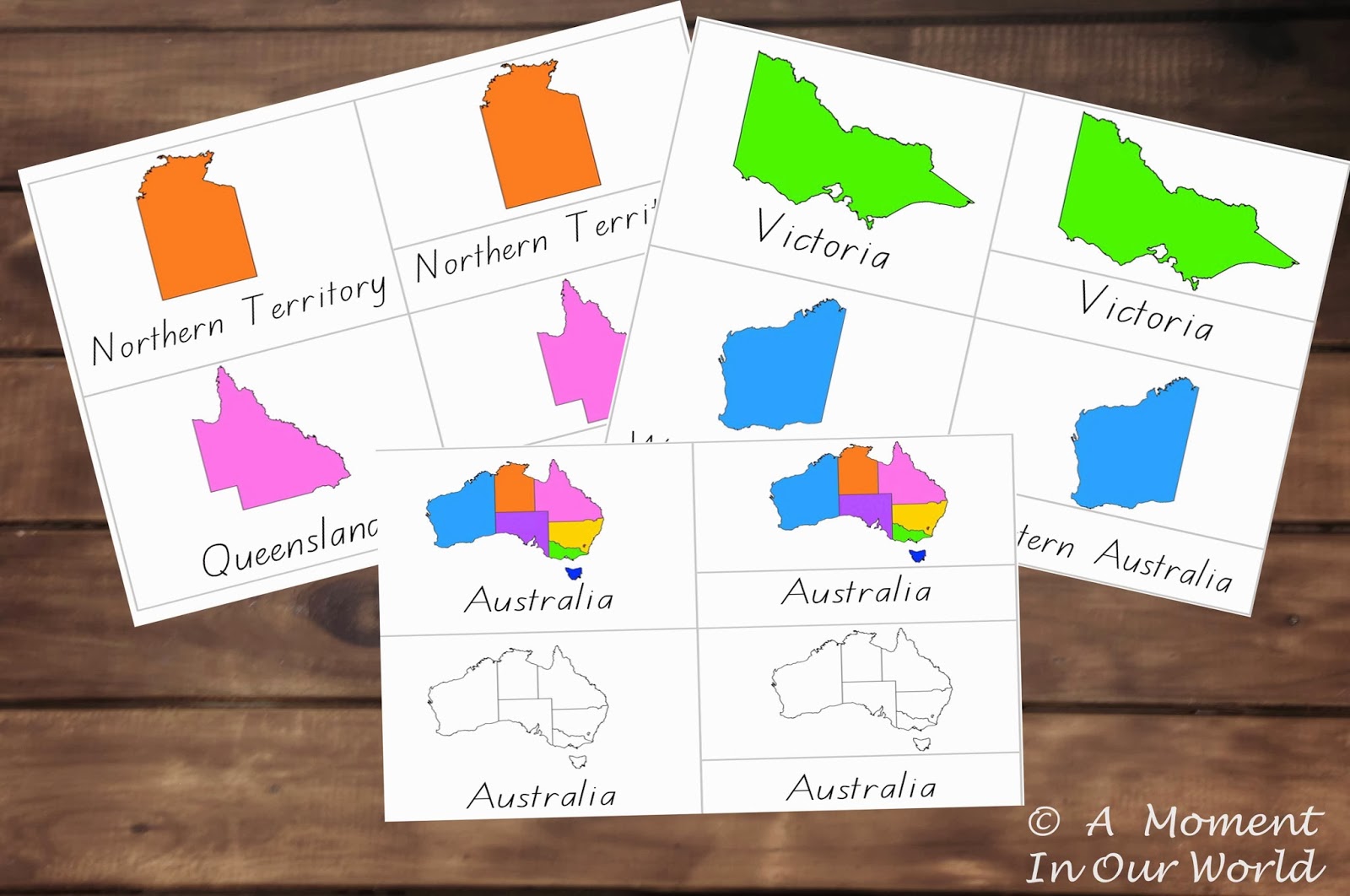 Printable Australian Cards - Simple Living. Creative Learning