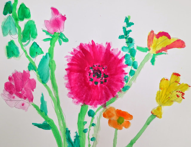 Cut and Tear: Painting Flowers (Workshop for children)
