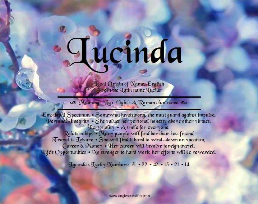 Lucinda | Unique Names