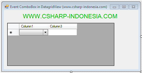 Membuat dan Menangkap Event ComboBox di DatagridView Csharp (C#)