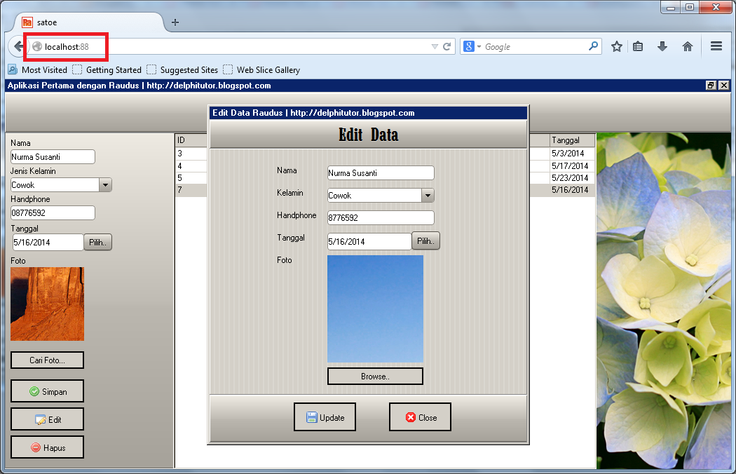 TUTORIAL DELPHI: Insert Update dan Delete dengan Raudus di Delphi TUTORIAL DELPHI: Insert Update dan Delete dengan Raudus di Delphi