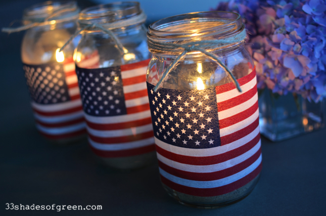 33 Shades of Green: 4th of July Lanterns - DIY