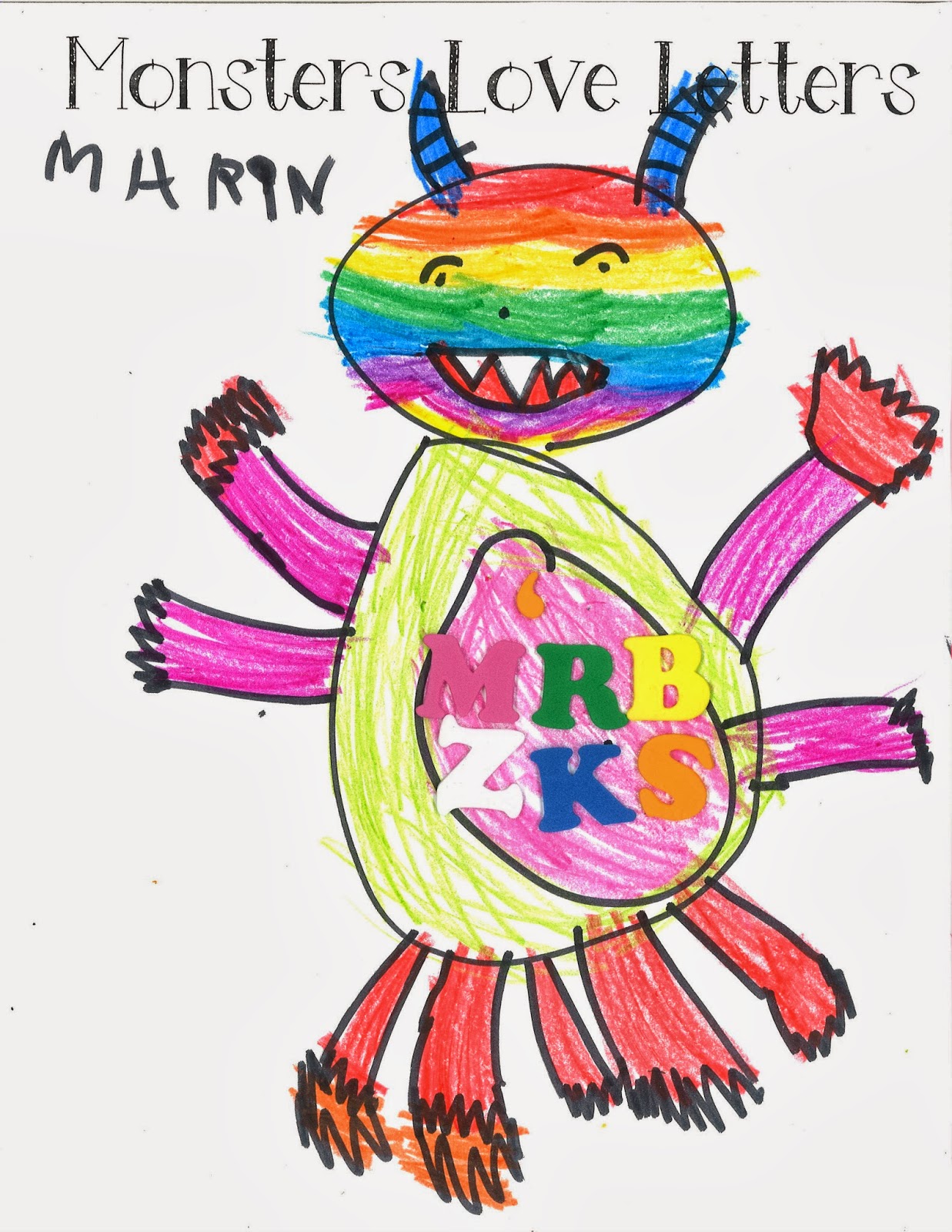 A Place Called Kindergarten: monsters love letters