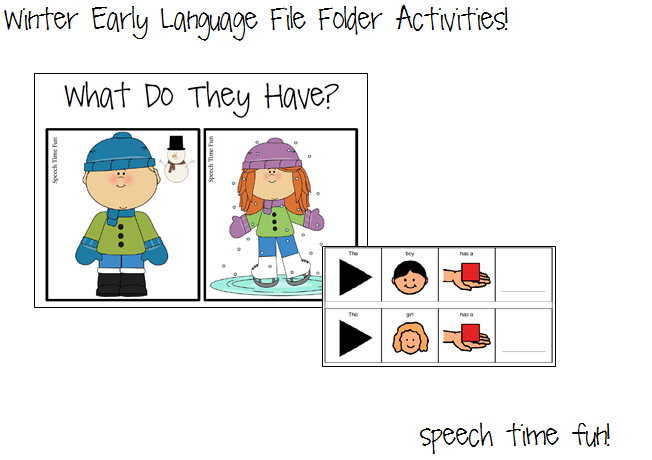 Winter Early Language File Folder Activities!! (AND GIVEAWAY ...