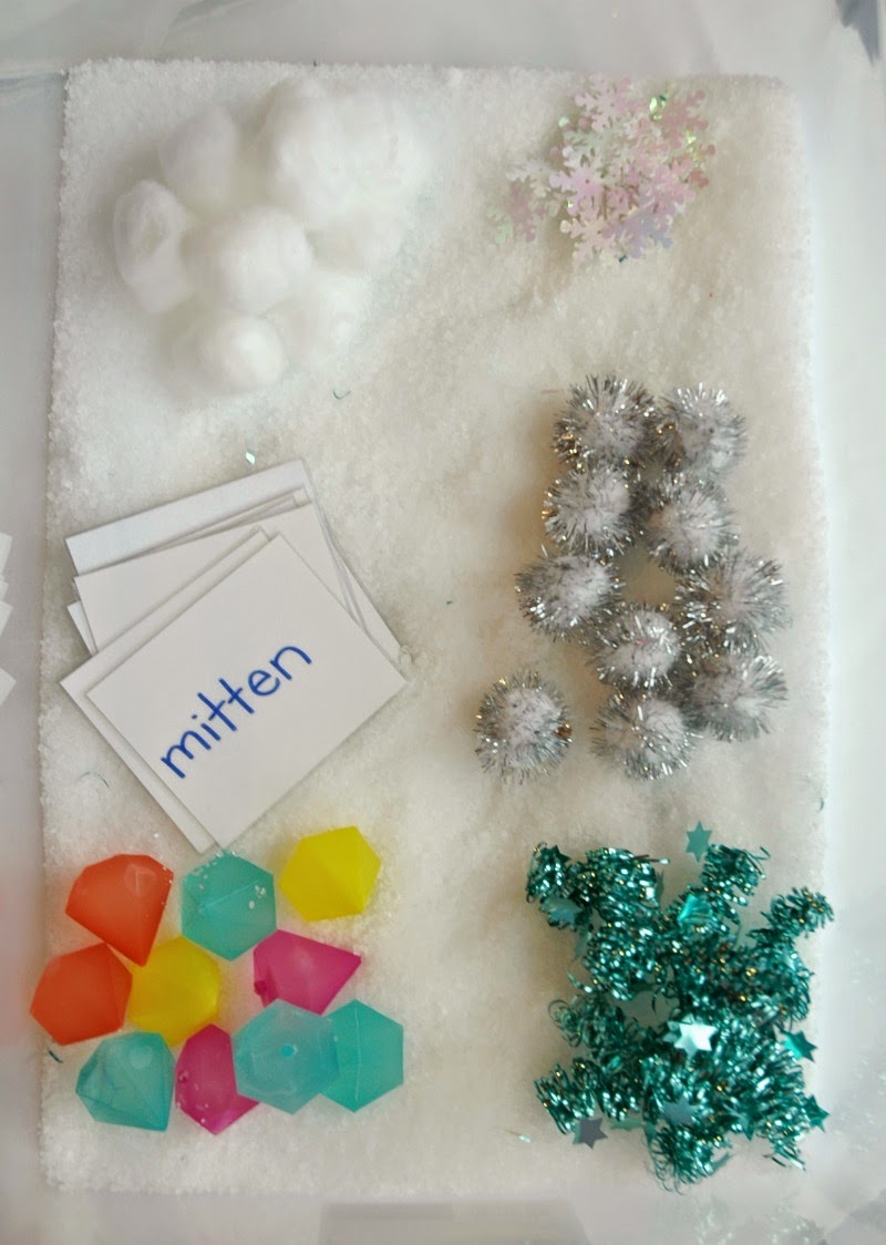 Winter Sensory Bin | What Can We Do With Paper And Glue