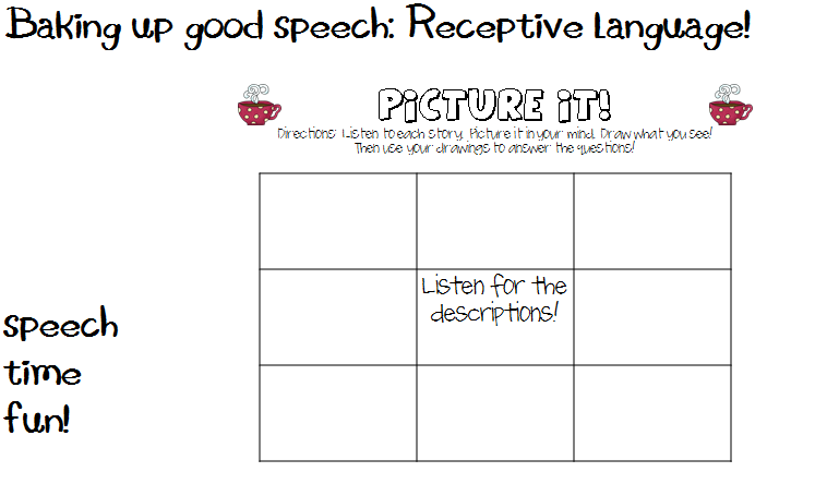 Baking Up Good Speech: Receptive & Expressive Language Packets ...