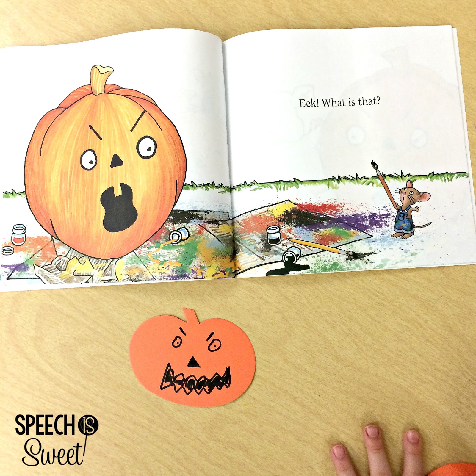 It's Pumpkin Day, Mouse! (Ideas and a craft) - Speech is Sweet