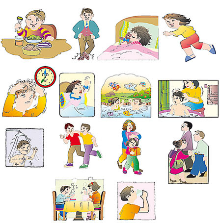 Dibujo de actividades diarias - Imagui