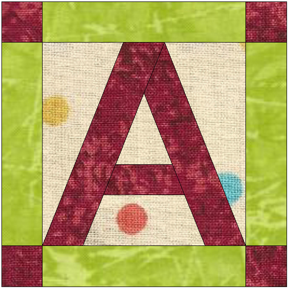 Como hacer letras de patchwork - Imagui