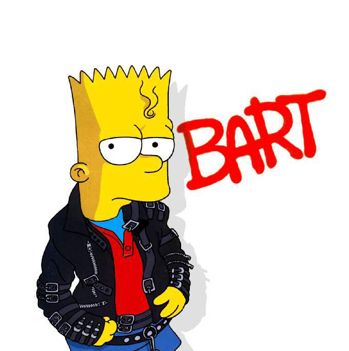 Dibujos de bart Simpson a lapiz - Imagui