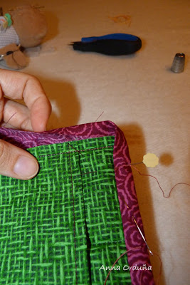 Anna Orduña - Mi Rincón de Patchwork: Tutorial: Bies simple para Quilts rectos