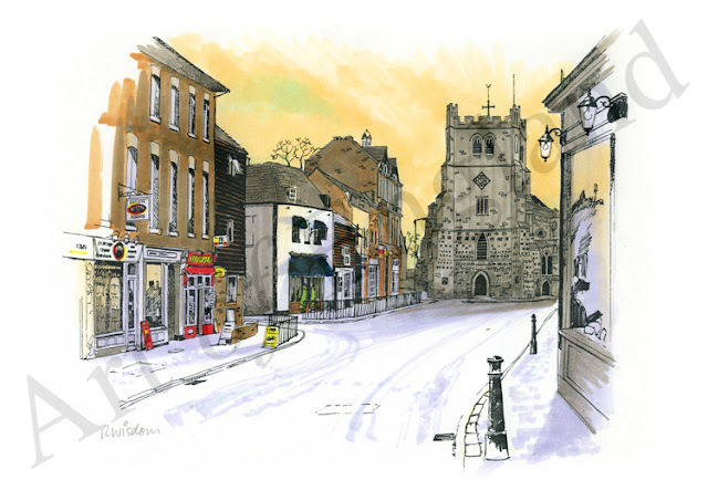 The Art Of England Drawings And Prints Waltham Abbey In Winter the-art-of-england-drawings-and-prints-waltham-abbey-in-winter