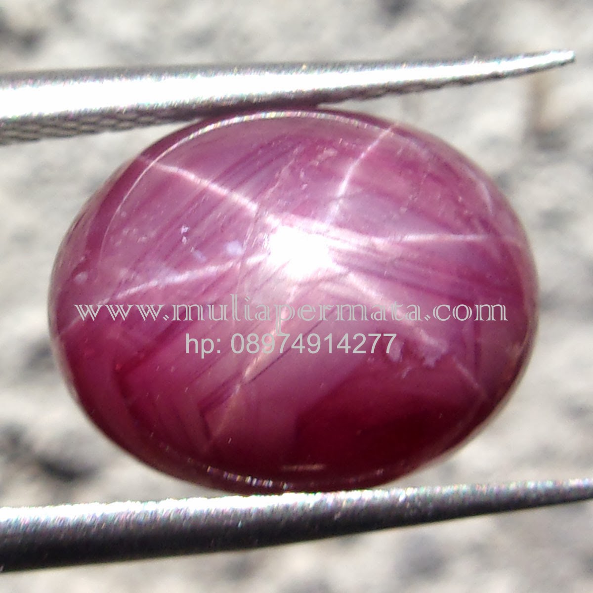 Batu Mulia Ruby Star 349 | Batu Mulia | Batu Permata | Batu Akik | Asli Natural Pusat Jual Batu ...