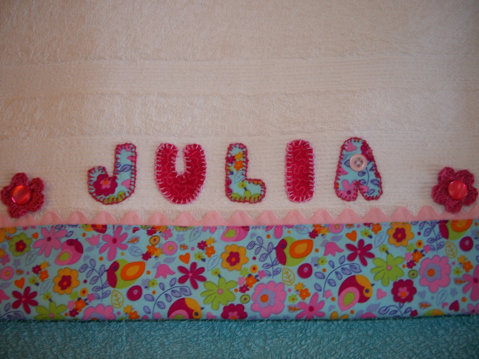 Aplicaciones patchwork para toallas - Imagui