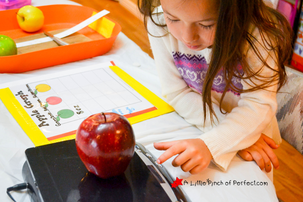 Apple Graph Math Activity and Printable - A Little Pinch of Perfect