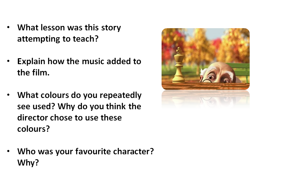 Ten minutes Advisory: Geri's Game Pixar