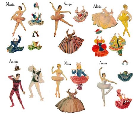 Ballerina Paper Dolls | Munchkins and Mayhem