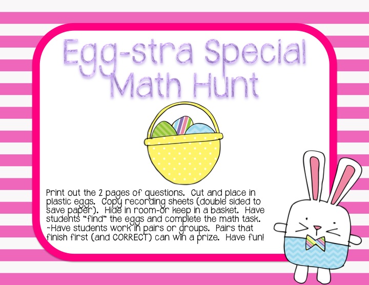 Easter Themed Math Review - Classroom Freebies