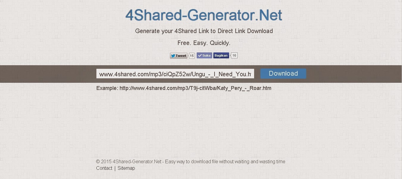cara download cepat 4shared menggunakan 4shared-generator.net