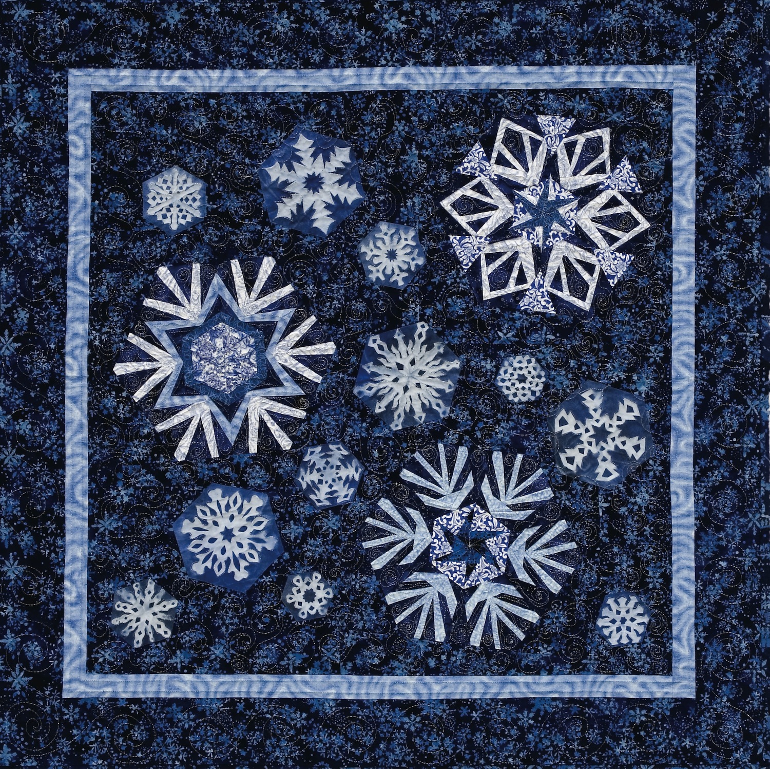 Quilt Inspiration: Snow Flurries Quilt Inspiration: Snow Flurries