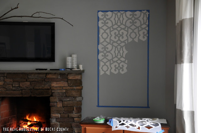 Stenciled Wall Panels {Royal Design Studio} | East Coast Creative