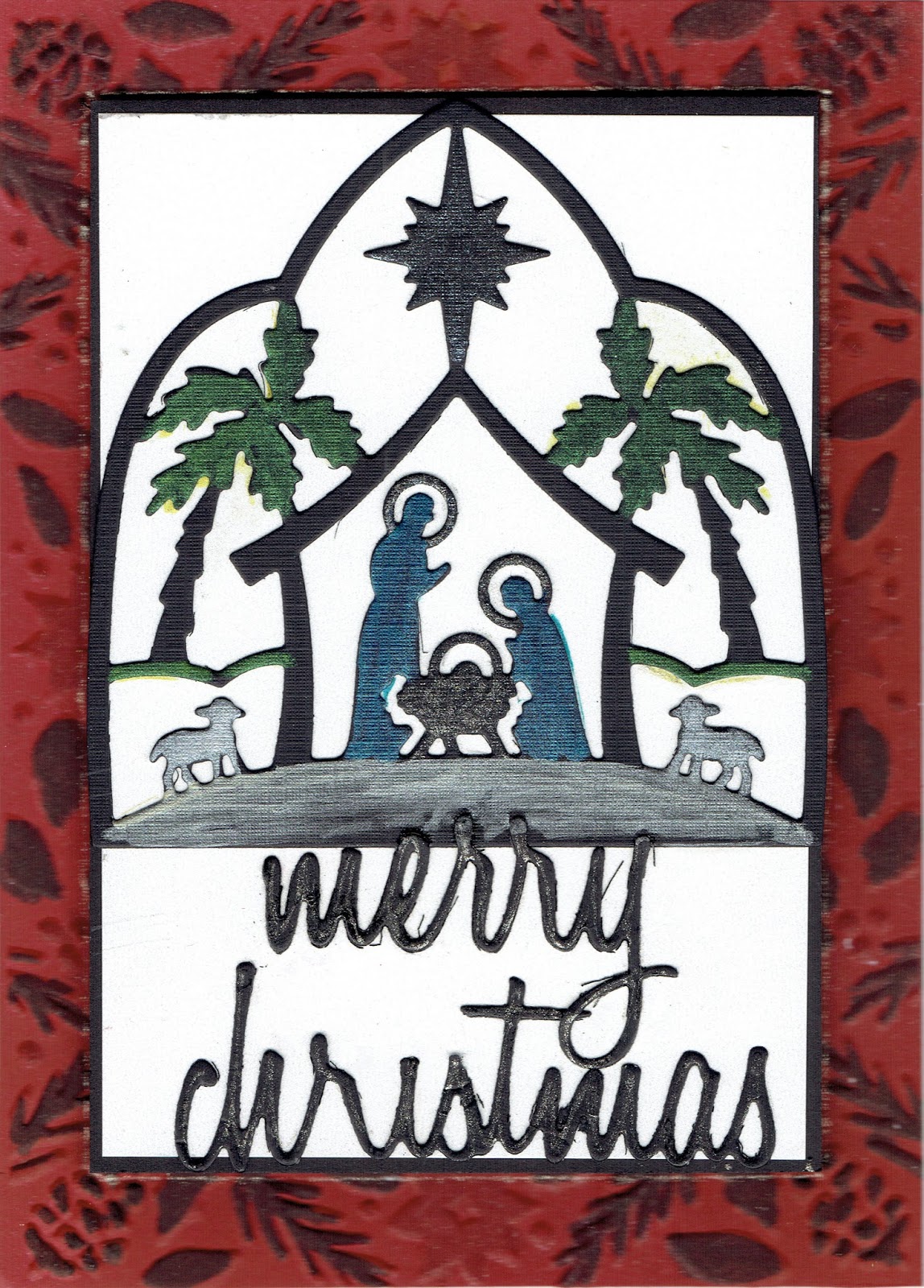 Judy s Stamp Art Merry Christmas Nativity Die Cut Card judy-s-stamp-art-merry-christmas-nativity-die-cut-card